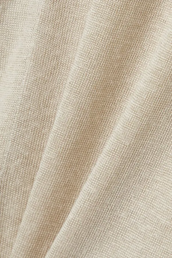 THE ROW Dalbero Linen And Silk-blend Tapered Pants - Cream