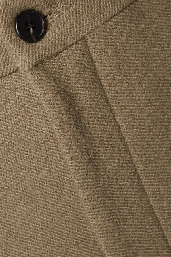 THE ROW Gustavo Brushed Wool-blend Straight-leg Pants