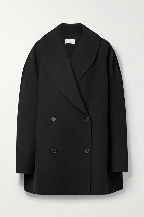 THE ROW Polli Double-breasted Wool-blend Coat