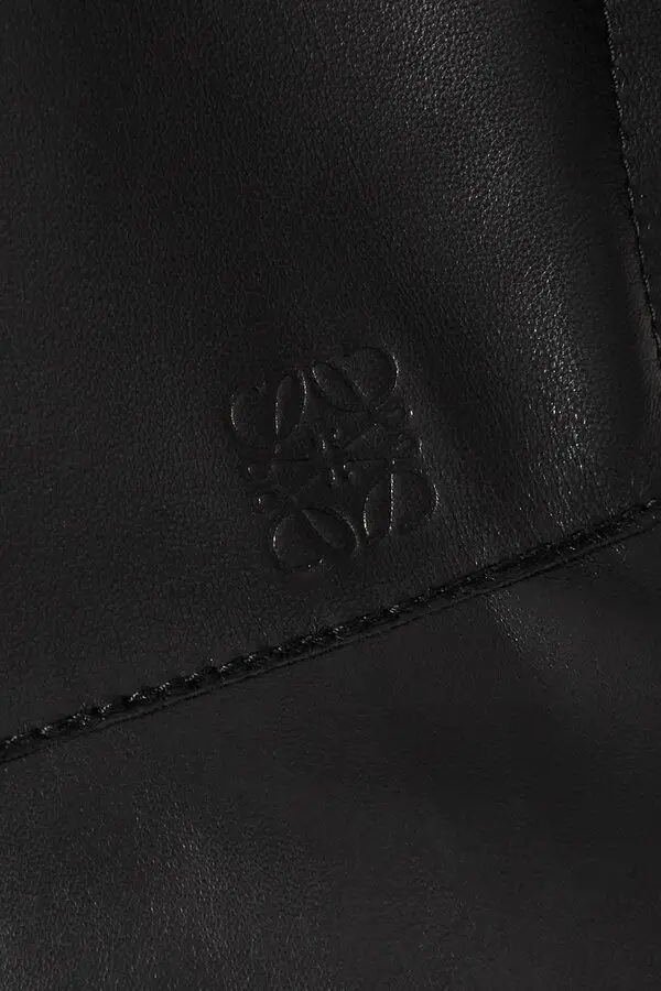 Loewe Asymmetric Paneled Faux Leather Dress