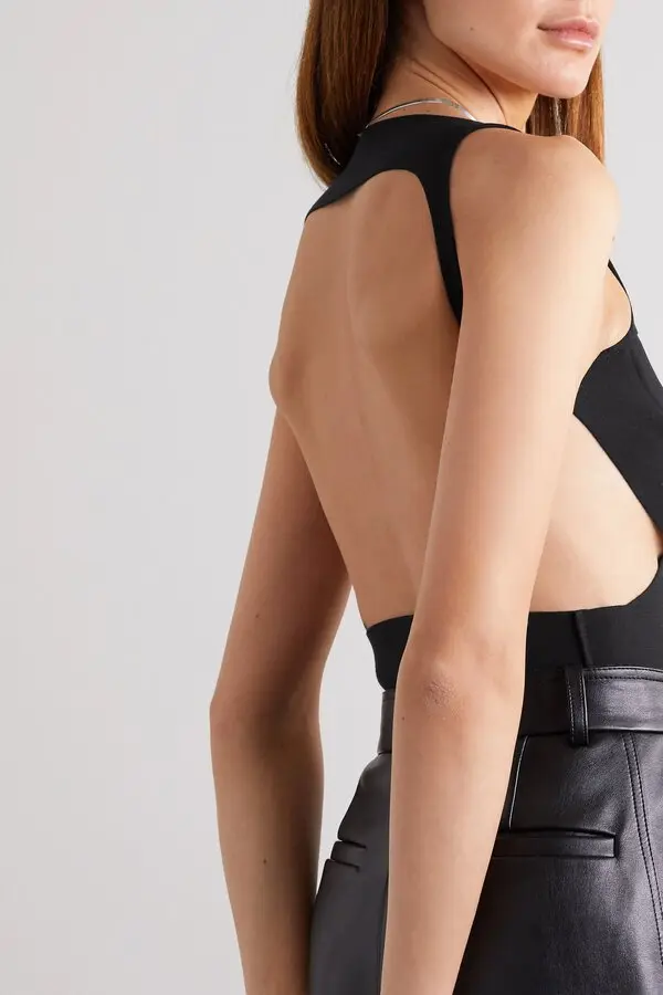 Rick Owens Open-back Stretch-knit Top