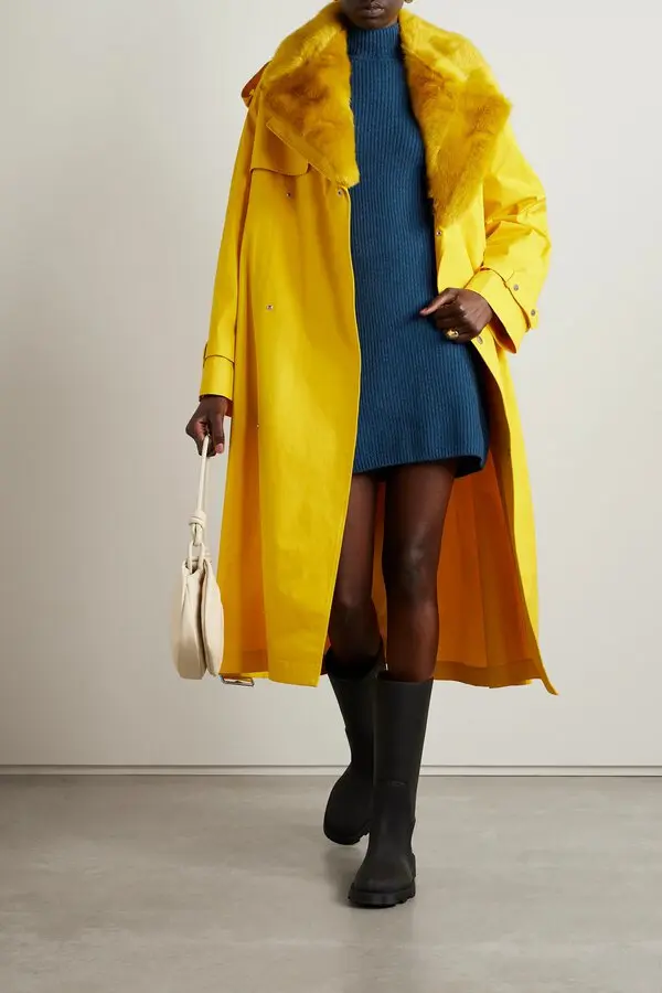 THE ELDER STATESMAN Ribbed Cashmere Midi Dress