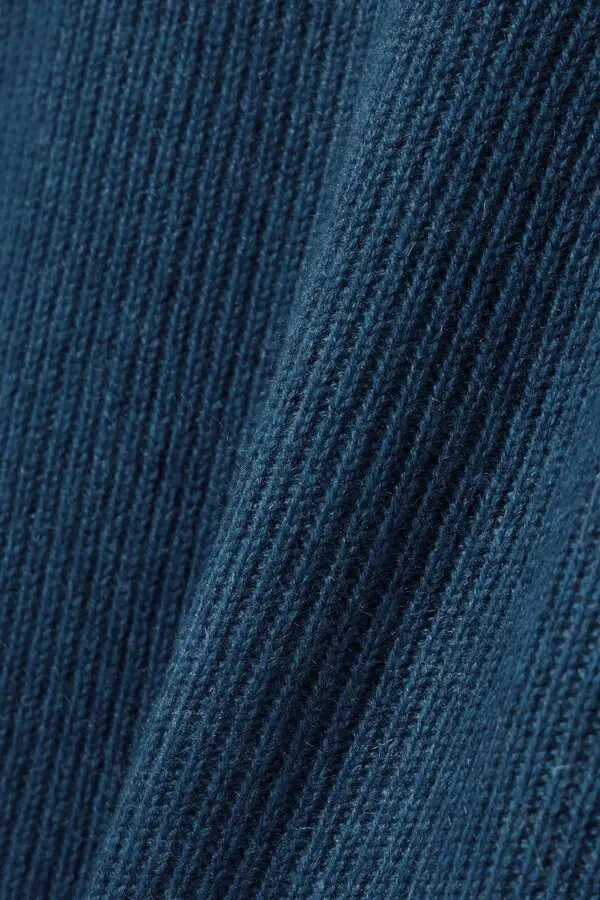 THE ELDER STATESMAN Ribbed Cashmere Midi Dress