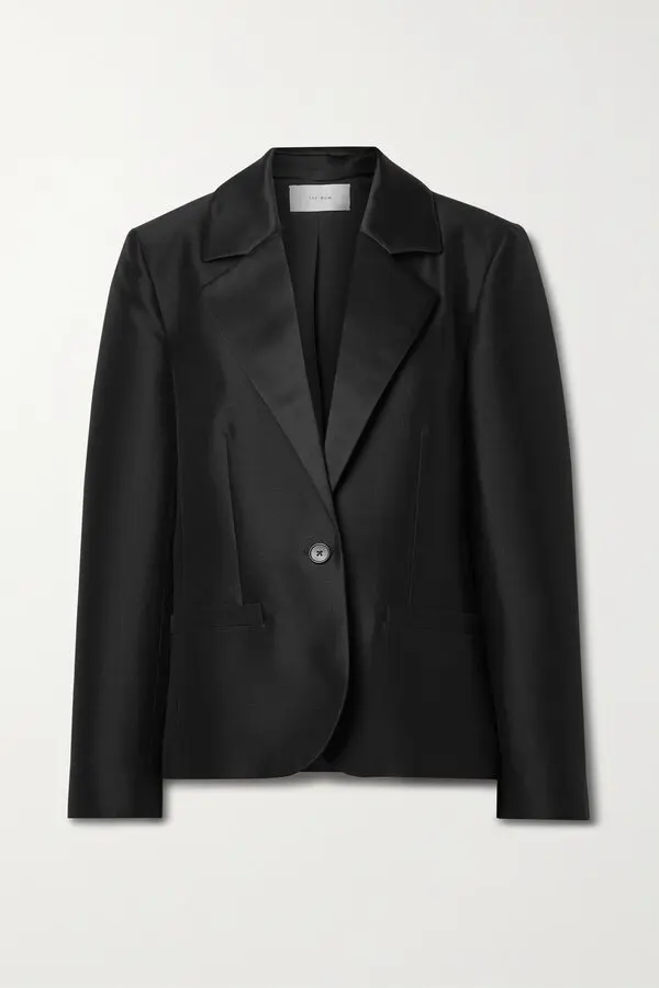 THE ROW Dru Wool And Silk-blend Blazer