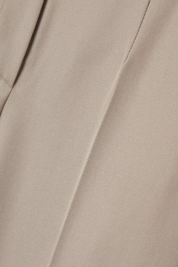 THE ROW Banew Wool-twill Straight-leg Trousers