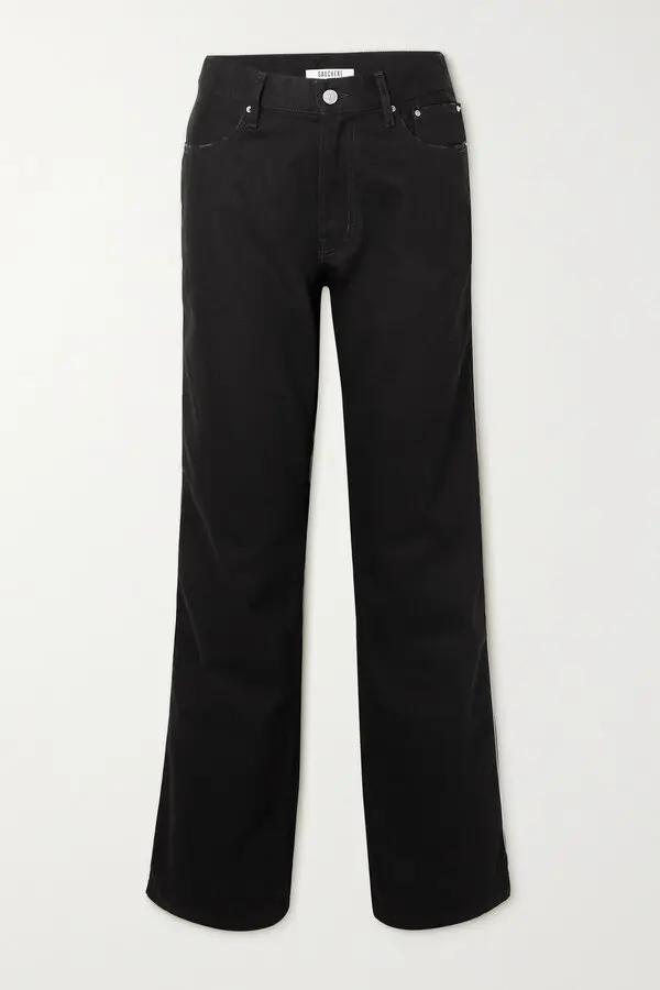 Gauchère Zip-detailed Straight Leg Jeans