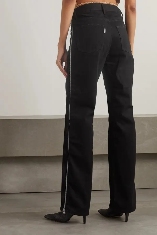 Gauchère Zip-detailed Straight Leg Jeans