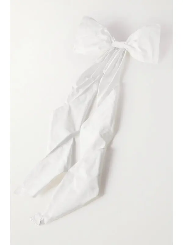 MAISON MICHEL Big Wicole Headpiece - White