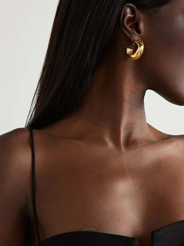 Agmes Celia Medium -plated Hoop Earrings