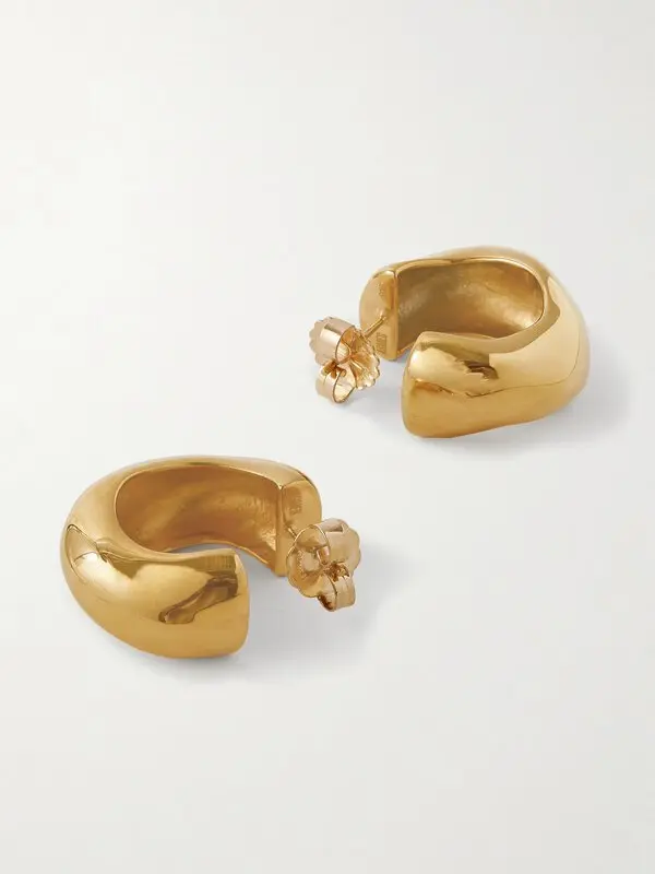 Agmes Celia Medium -plated Hoop Earrings