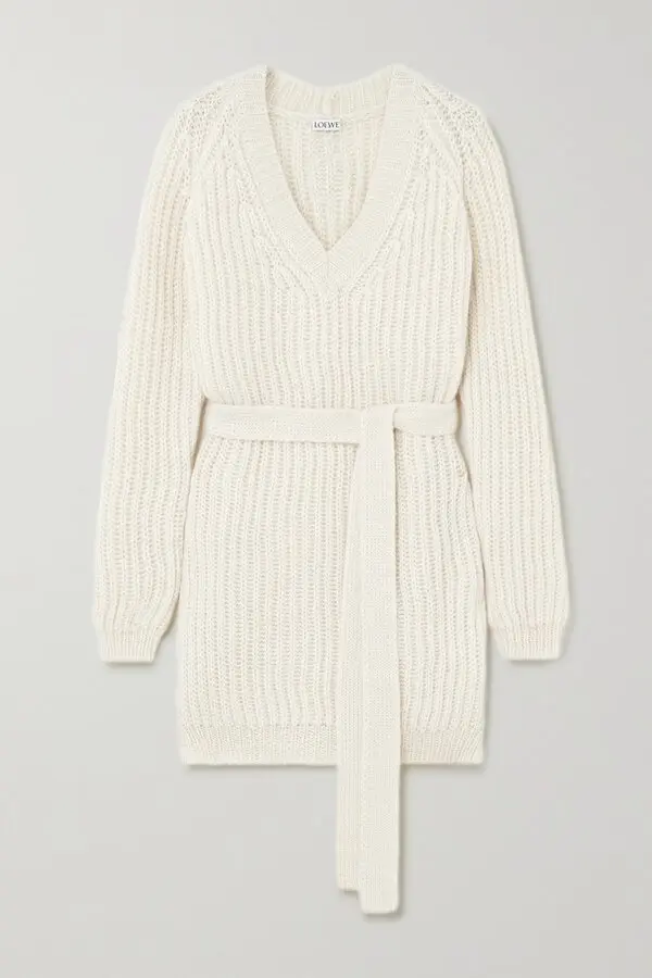 Loewe Belted Alpaca-blend Sweater