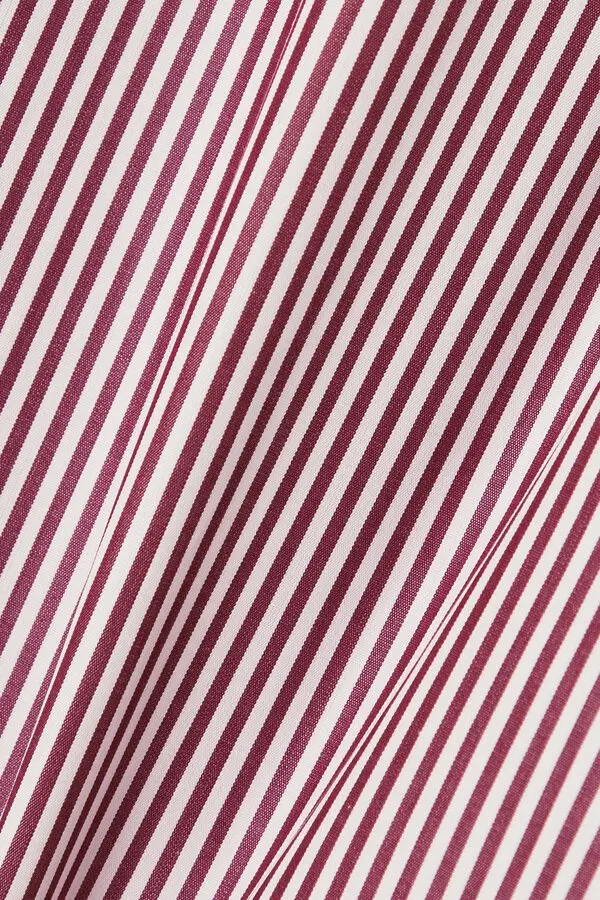 THE ROW Peg Striped Cotton-poplin Shirt