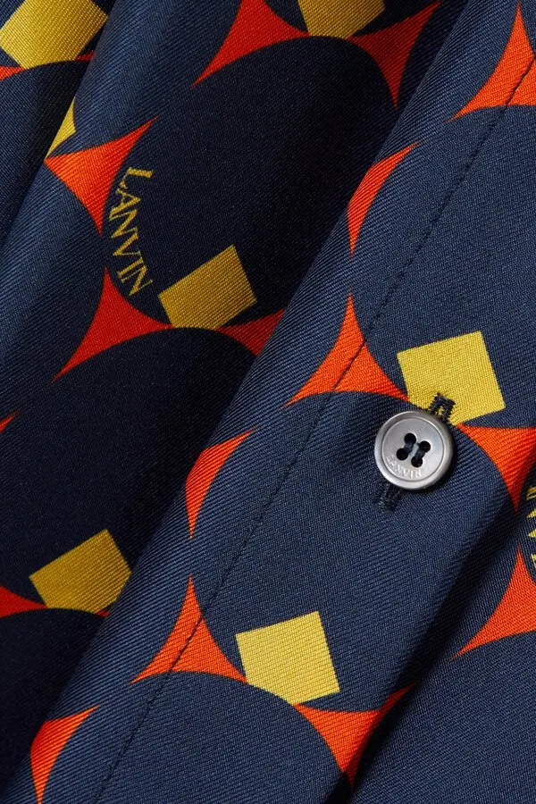 LANVIN Printed Silk Shirt