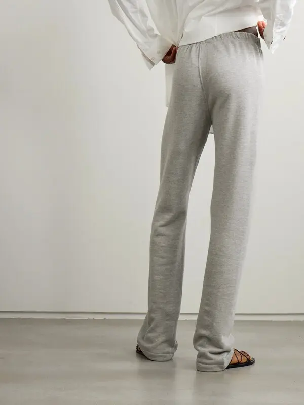 Eterne Embroidered Cotton And Modal-blend Jersey Sweatpants