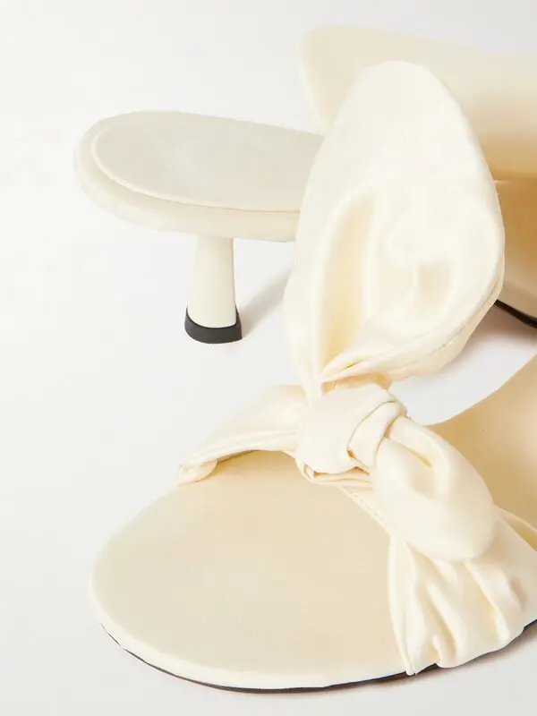 NEOUS Diana Bow-detailed Satin Sandals