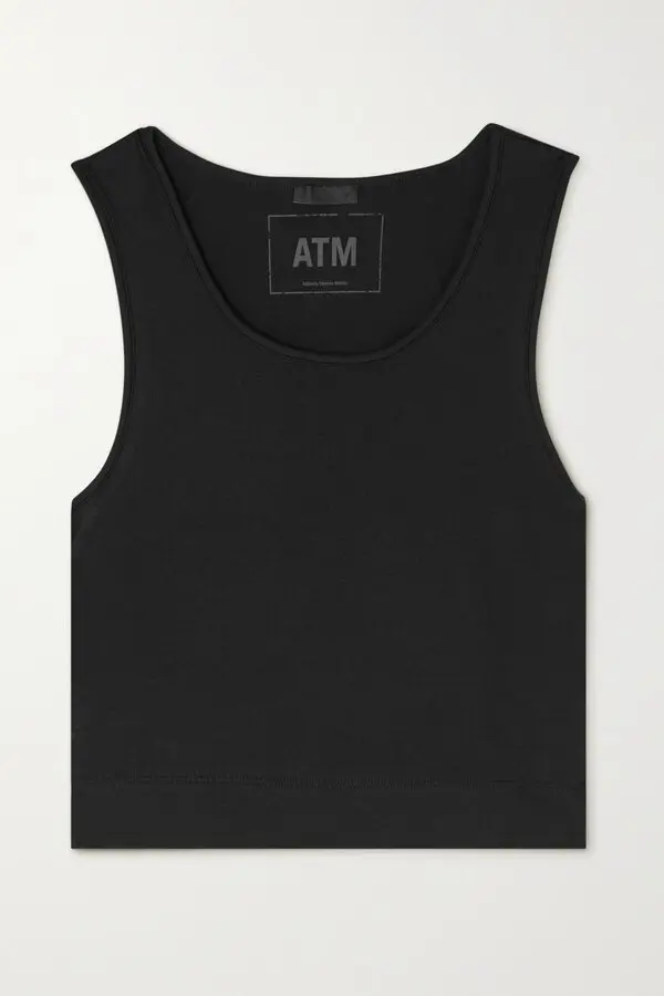 ATM Anthony Thomas Melillo Ruched Stretch-pima Cotton-jersey Tank