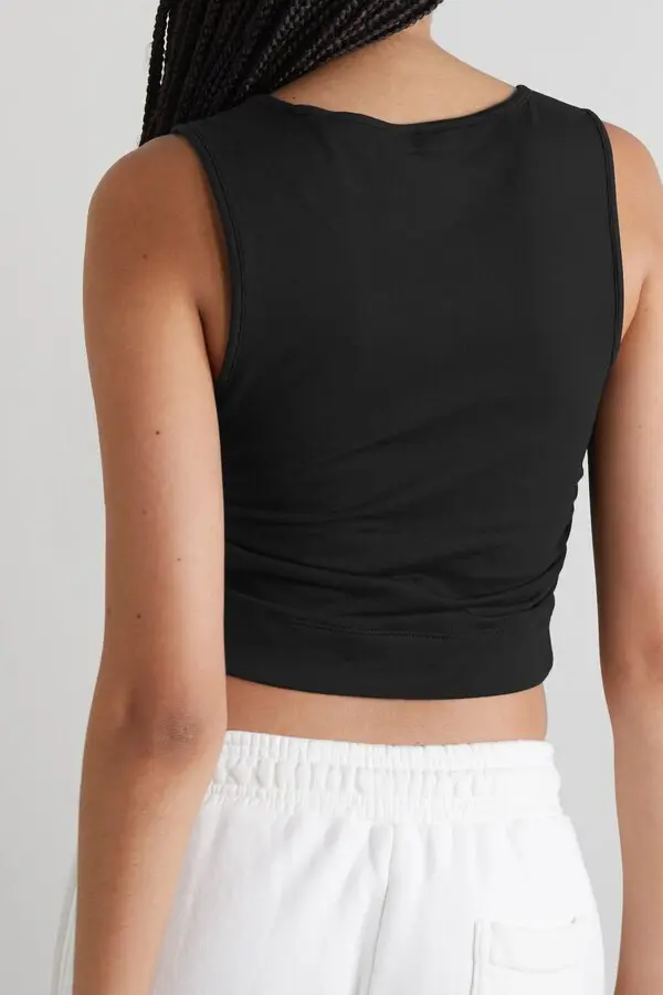 ATM Anthony Thomas Melillo Ruched Stretch-pima Cotton-jersey Tank