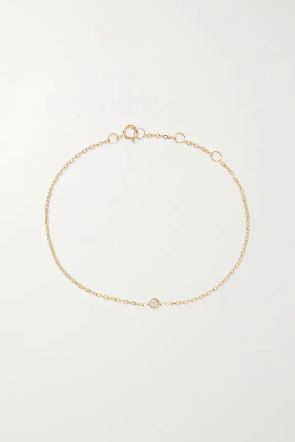 STONE AND STRAND And Diamond Bracelet - Gold