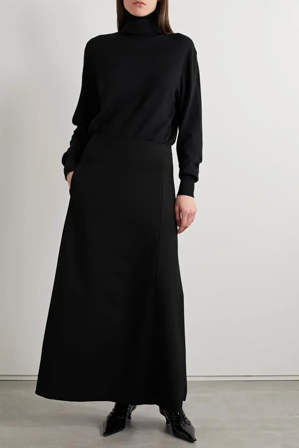 THE ROW Flores Stretch-knit Maxi Skirt
