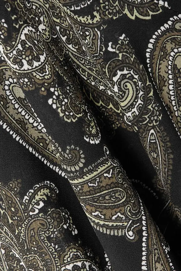 Michael Kors Paisley-print Recycled-chiffon Midi Dress
