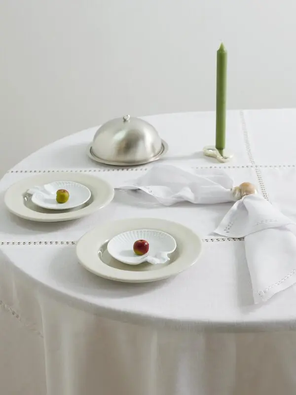 GOHAR WORLD Shell Set Of Two Porcelain Plates