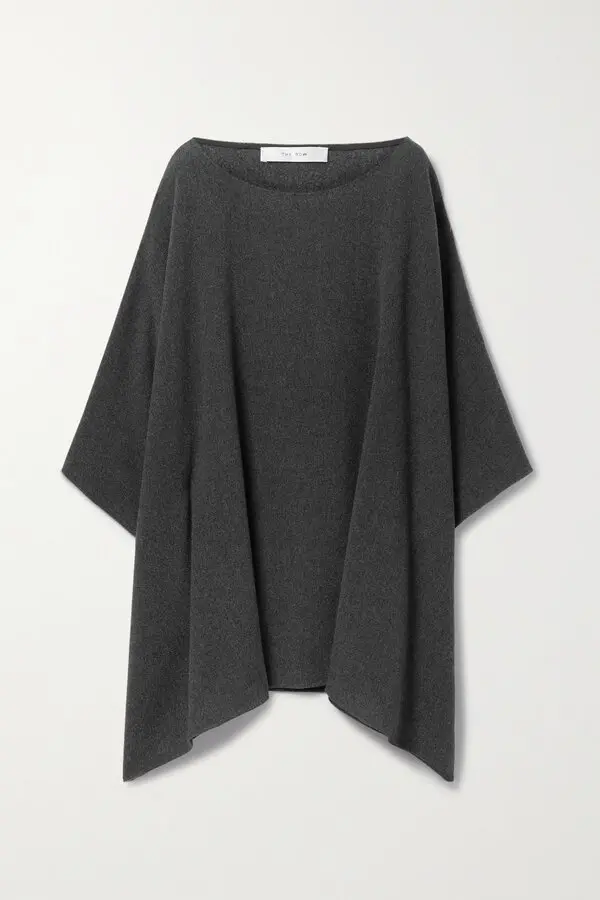 THE ROW Elize Oversized Cashmere-blend Cape
