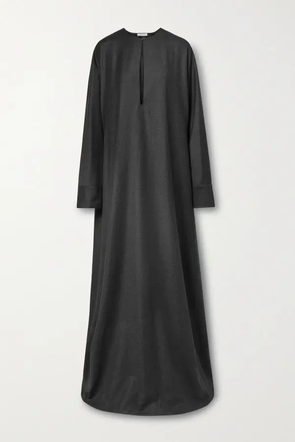 THE ROW Aubra Oversized Wool Maxi Dress