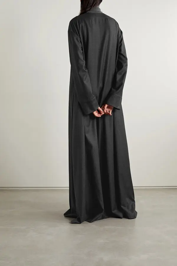 THE ROW Aubra Oversized Wool Maxi Dress