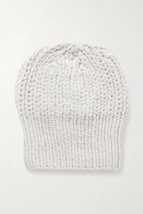 THE ROW Ayfer Cashmere Beanie - White