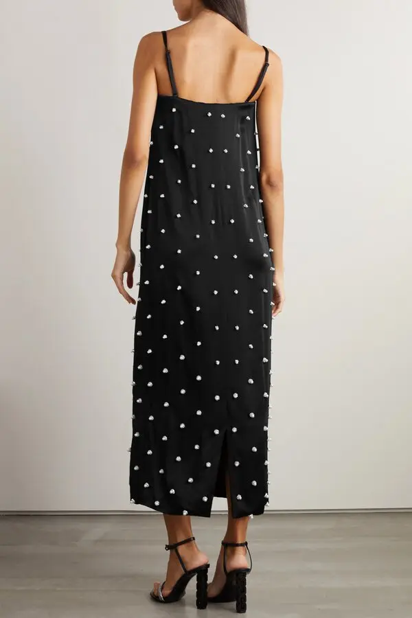Givenchy Embellished Crepe Midi Dress