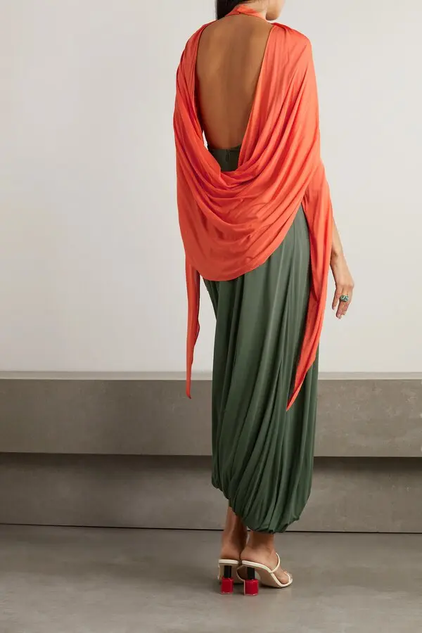 Loewe Open-back Draped Maxi Dress