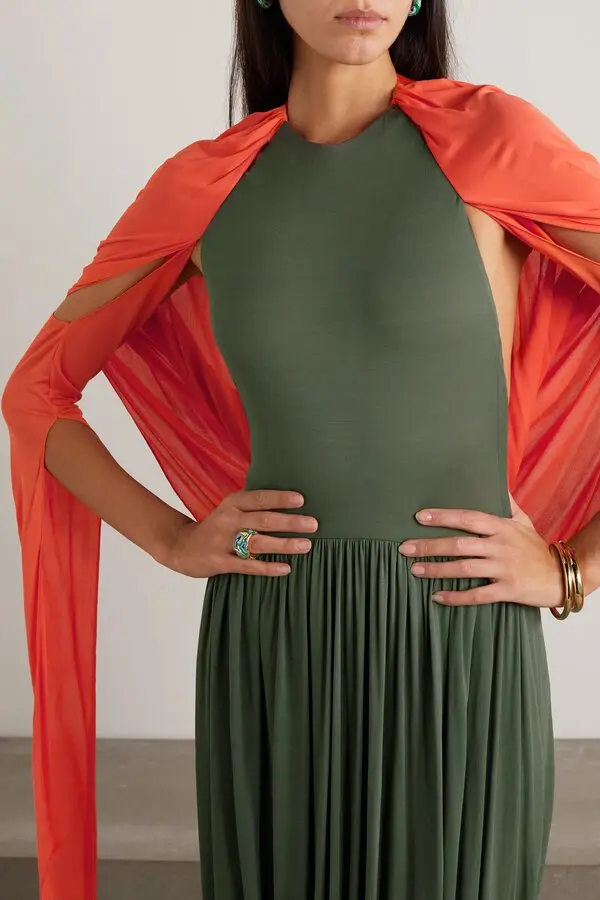 Loewe Open-back Draped Maxi Dress