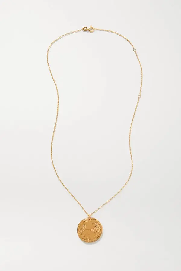 ALIGHIERI Il Leone Medallion Necklace - Gold