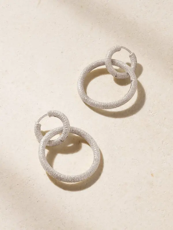 Carolina Bucci 18-karat White Hoop Earrings - Gold
