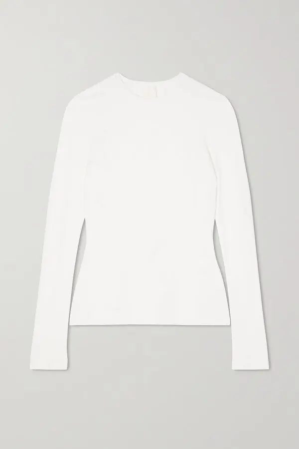 Givenchy Cutout Stretch-jersey Top - White