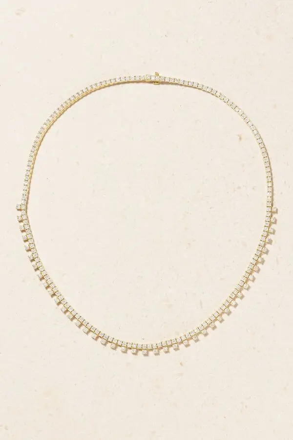 ANITA KO Paloma 18-karat Diamond Choker - Gold