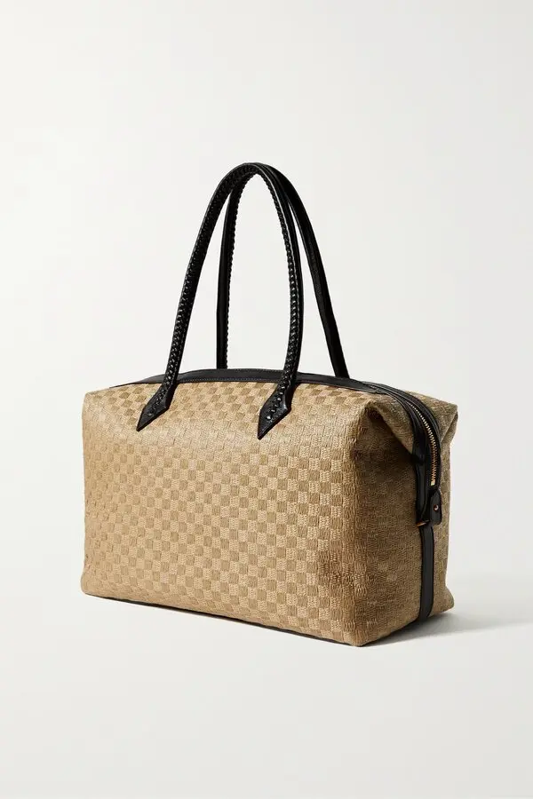 METIER Vérité All Day Leather-trimmed Tote