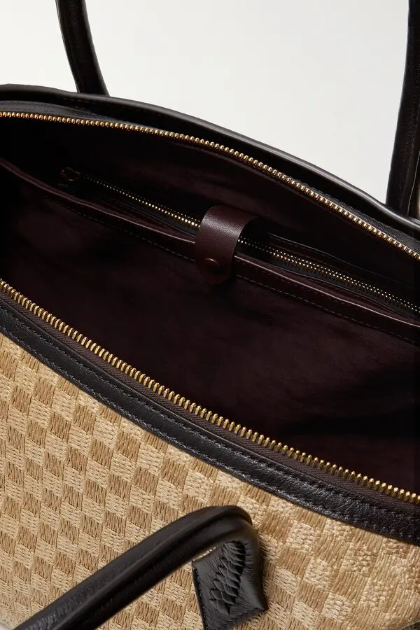 METIER Vérité All Day Leather-trimmed Tote