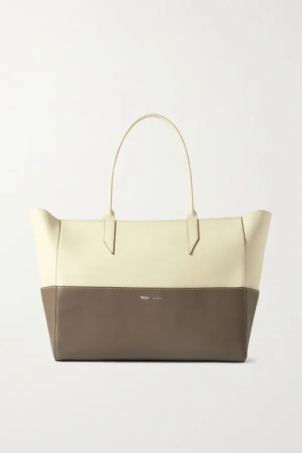 METIER Incognito 36 Two-tone Leather Tote