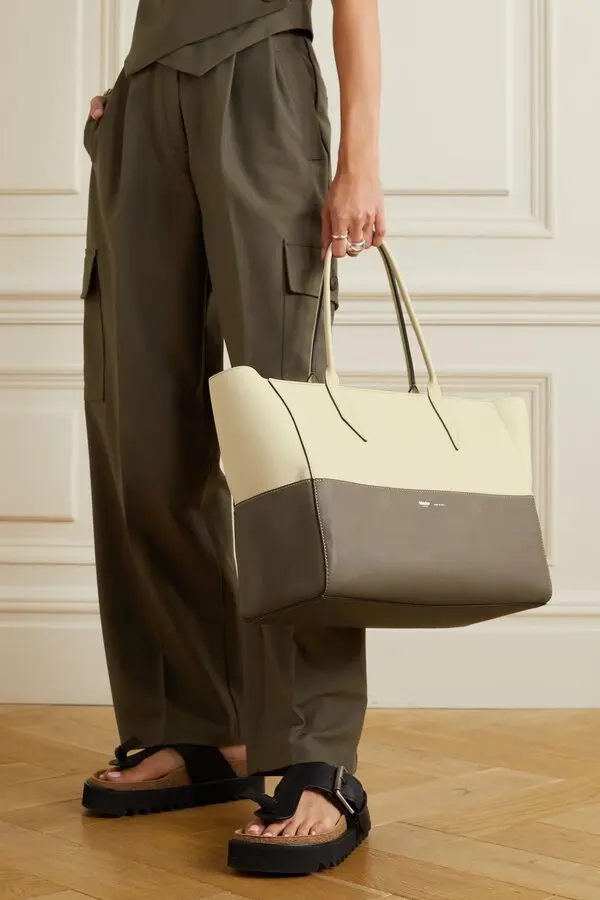 METIER Incognito 36 Two-tone Leather Tote