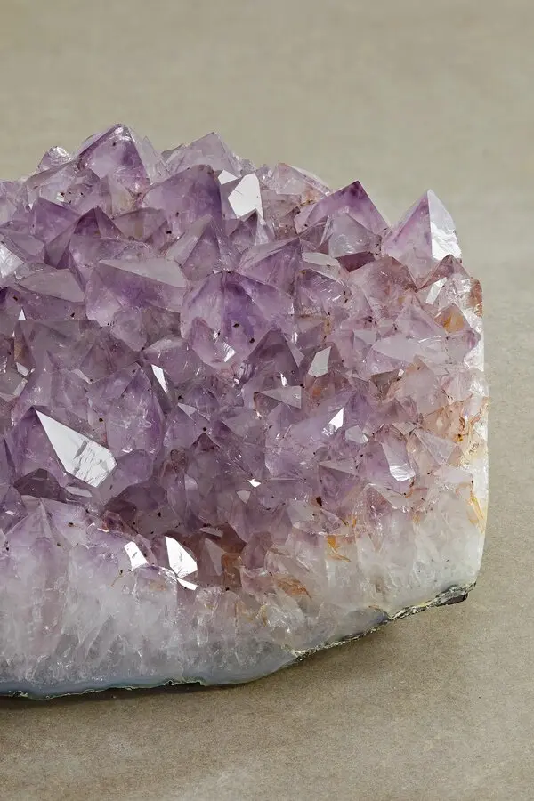 JIA JIA HOME Jumbo Amethyst Geode Heart