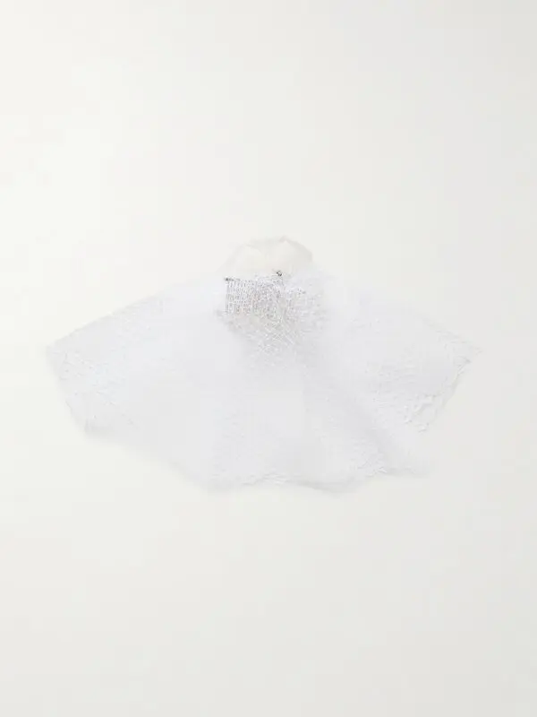 RODARTE Embellished Silk-tulle Veil