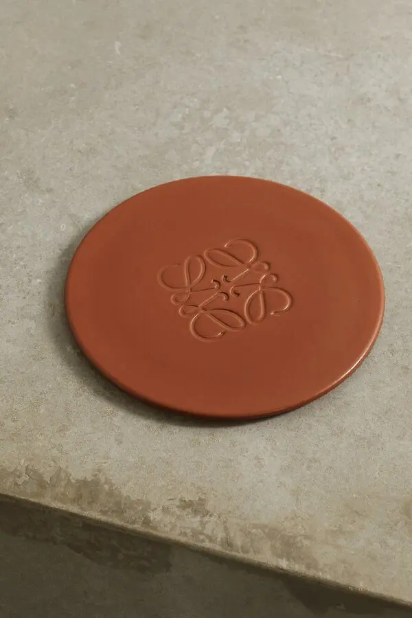 LOEWE PERFUMES Large Ceramic Candle Lid - Brown