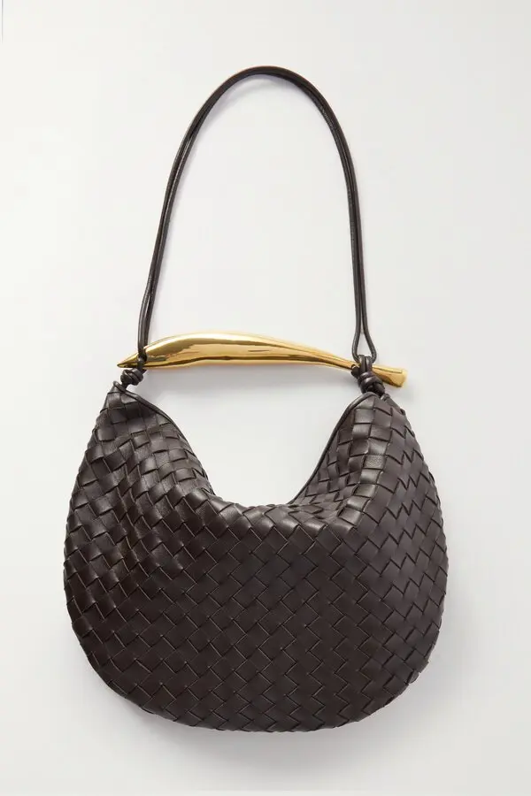 Bottega Veneta Sardine Medium Intrecciato Leather Shoulder Bag