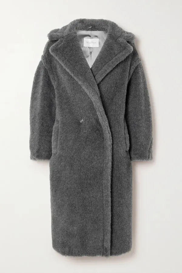 Max Mara Teddy Bear Icon Oversized Coat - Gray
