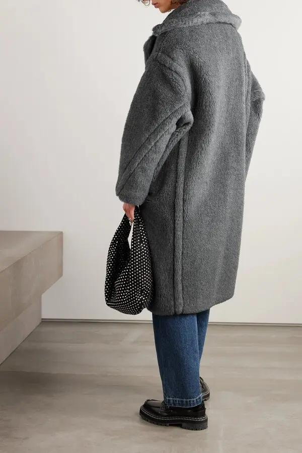 Max Mara Teddy Bear Icon Oversized Coat - Gray