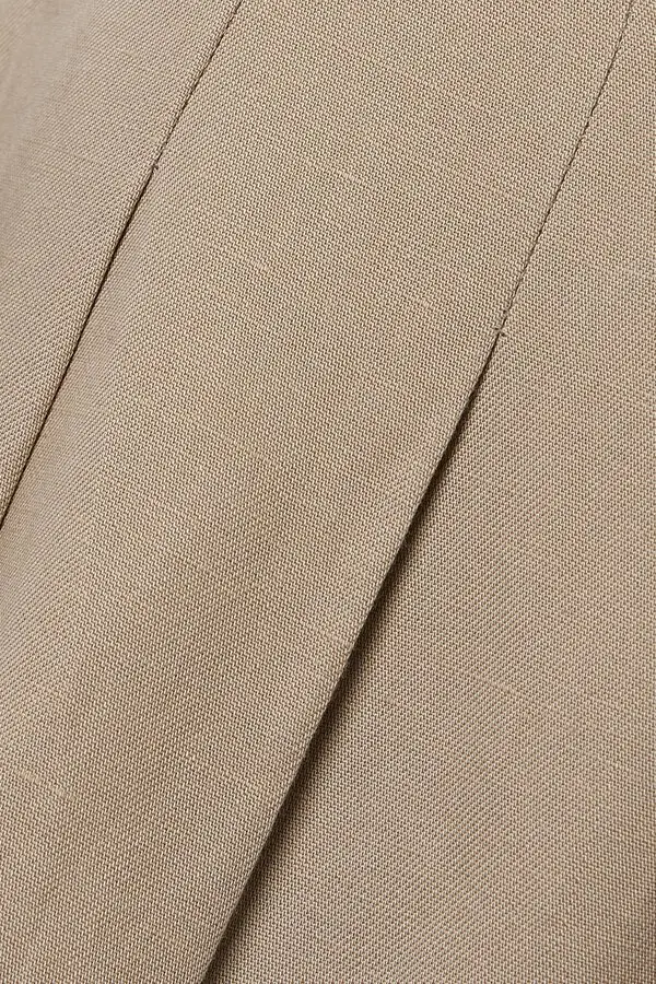 LoveShackFancy Adams Pleated Wide-leg Pants