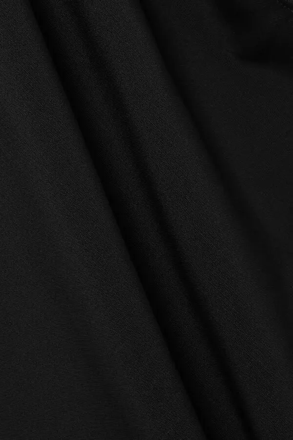 ANN DEMEULEMEESTER Draped Wool Midi Wrap Skirt