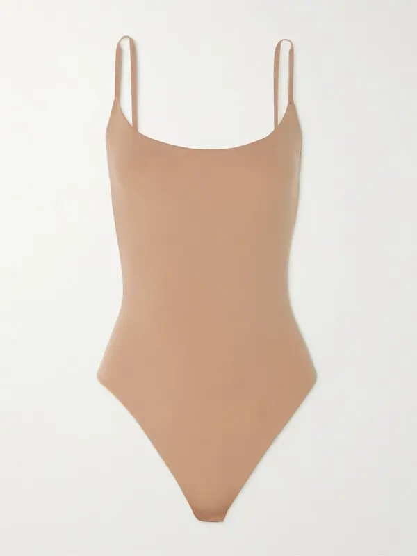SKIMS Fits Everybody Cami Thong Bodysuit - Brown