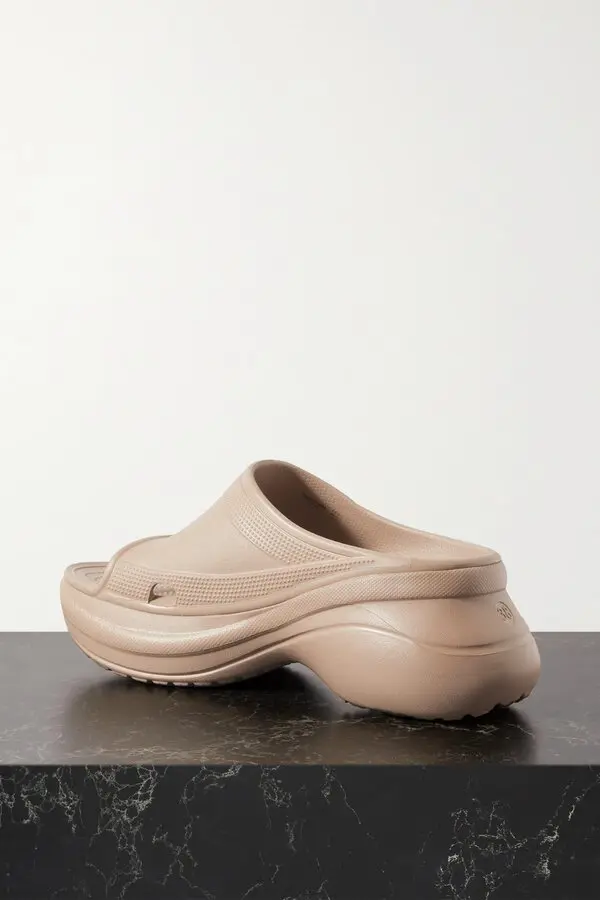 Balenciaga Crocs Pool Perforated Rubber Slides